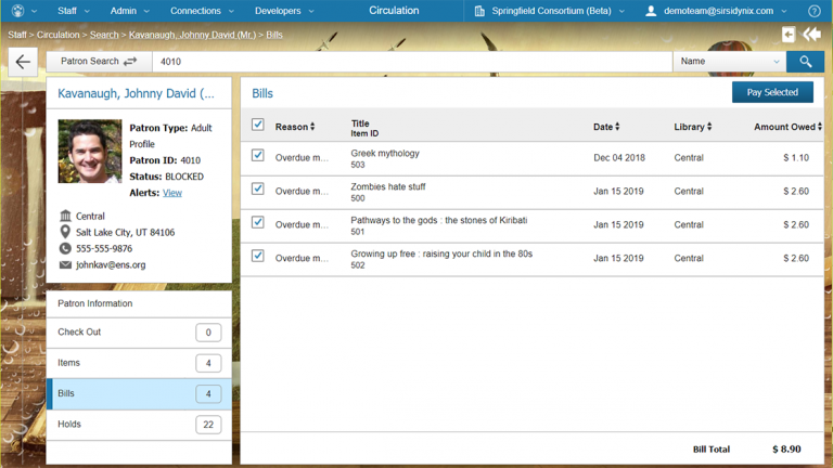 BLUEcloud Circulation – SirsiDynix