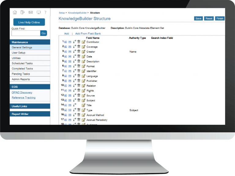 EOS.Web KnowledgeBuilder – SirsiDynix